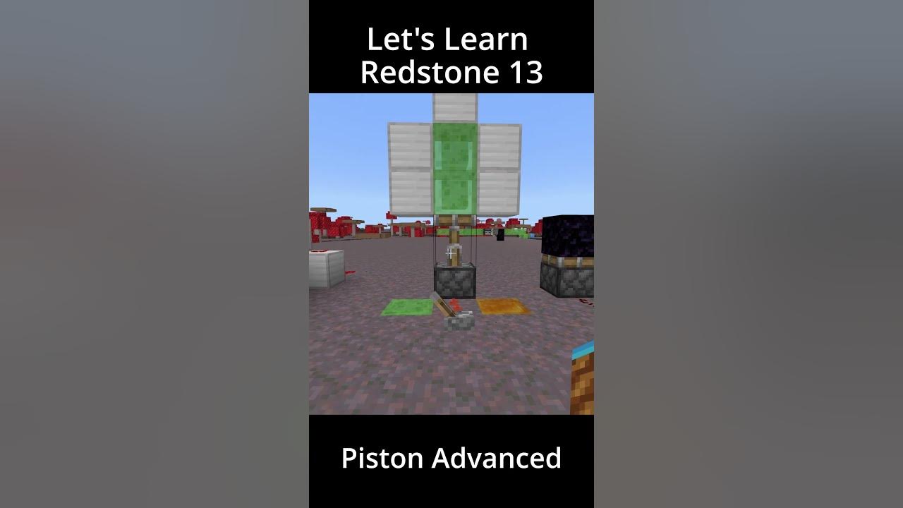 Let's Learn Redstone with OmLedu | 13 Advanced Piston Uses | Minecraft ...