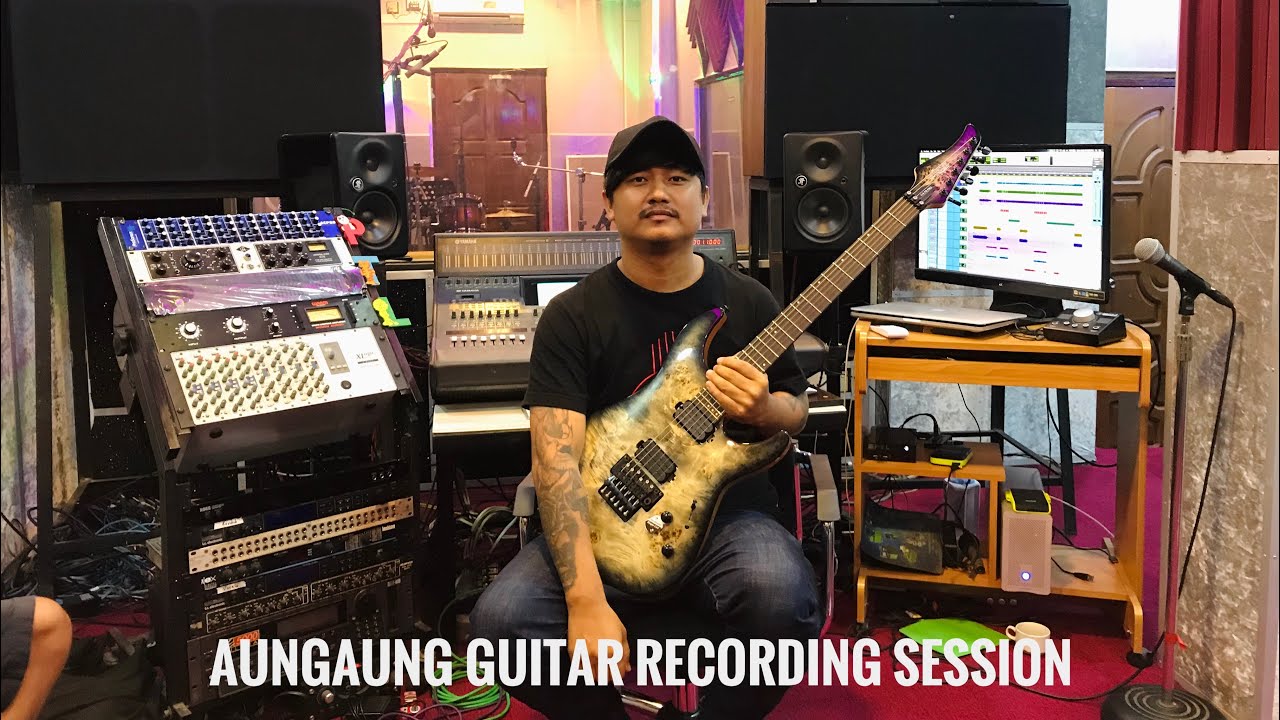 Aung Aung - PTL Studio (Guitar Recording Sesssion) - YouTube