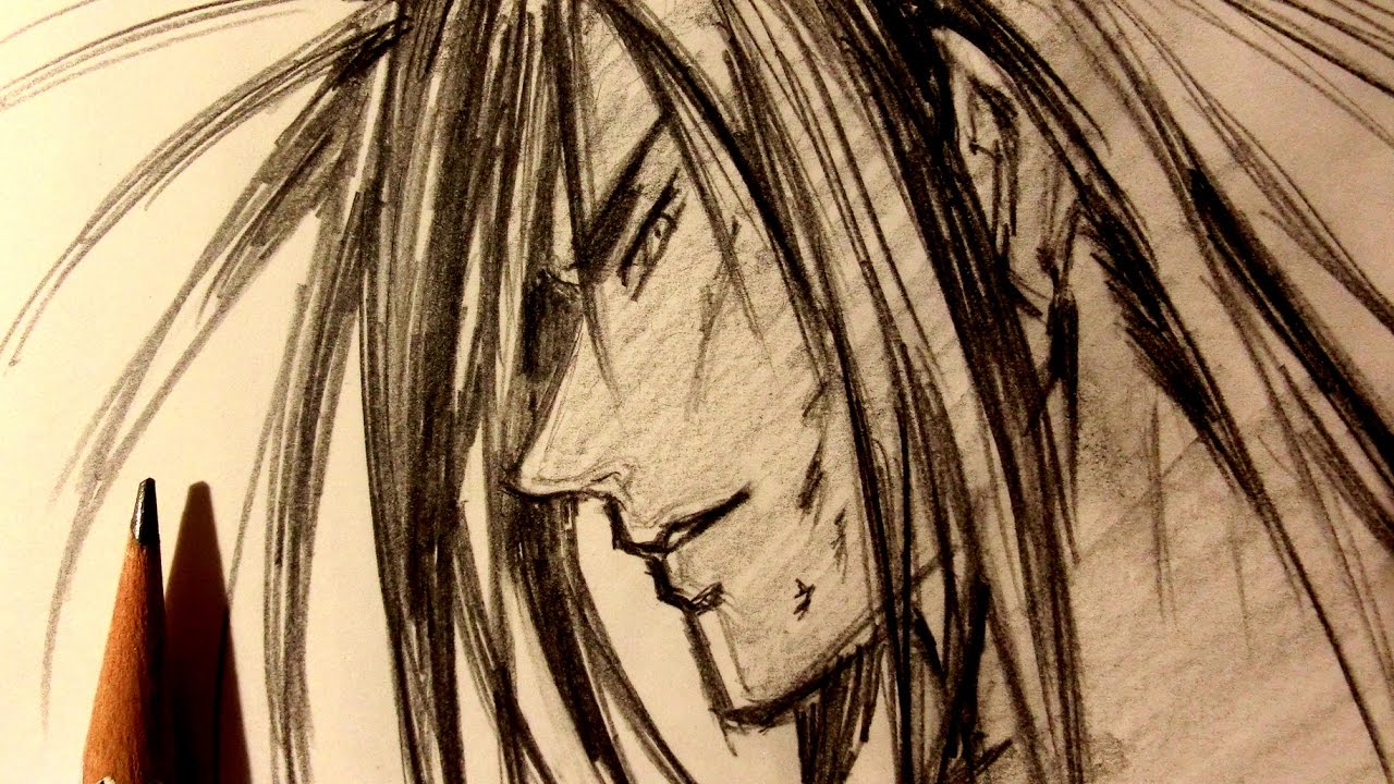 ASMR | Pencil Drawing 64 | Mibu Kyo True Body (Request) - YouTube