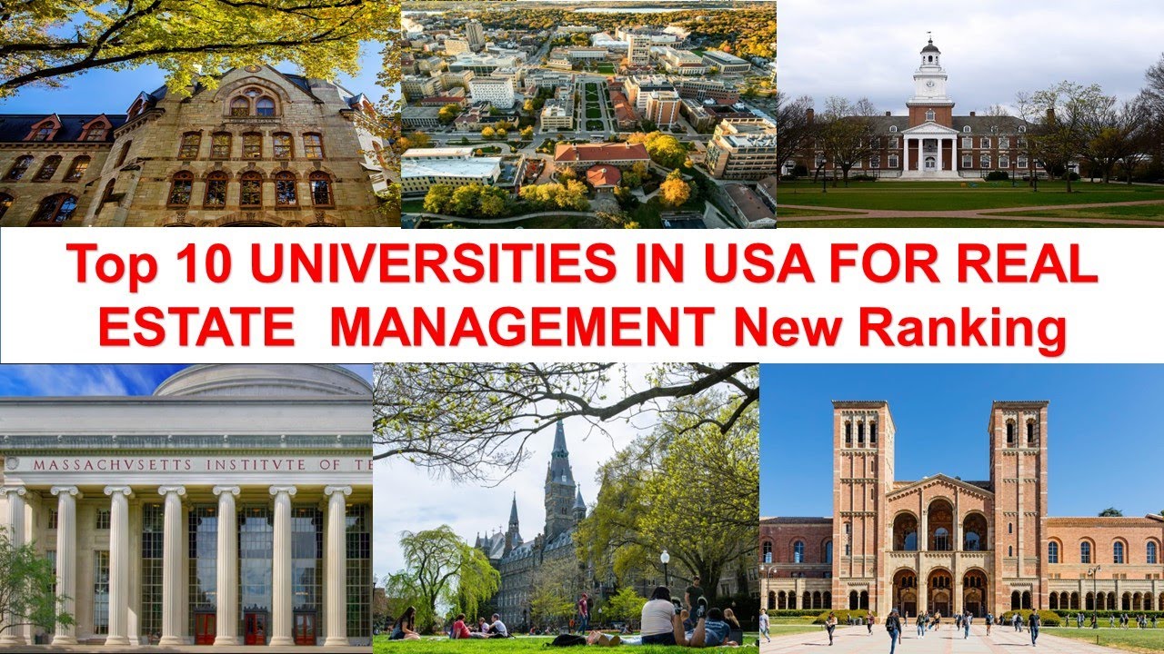 Top 10 UNIVERSITIES IN USA FOR REAL ESTATE MANAGEMENT New Ranking - YouTube