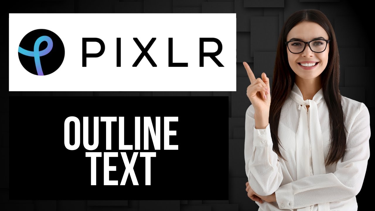 How to Outline Text in Pixlr | Create Outline Effect - YouTube