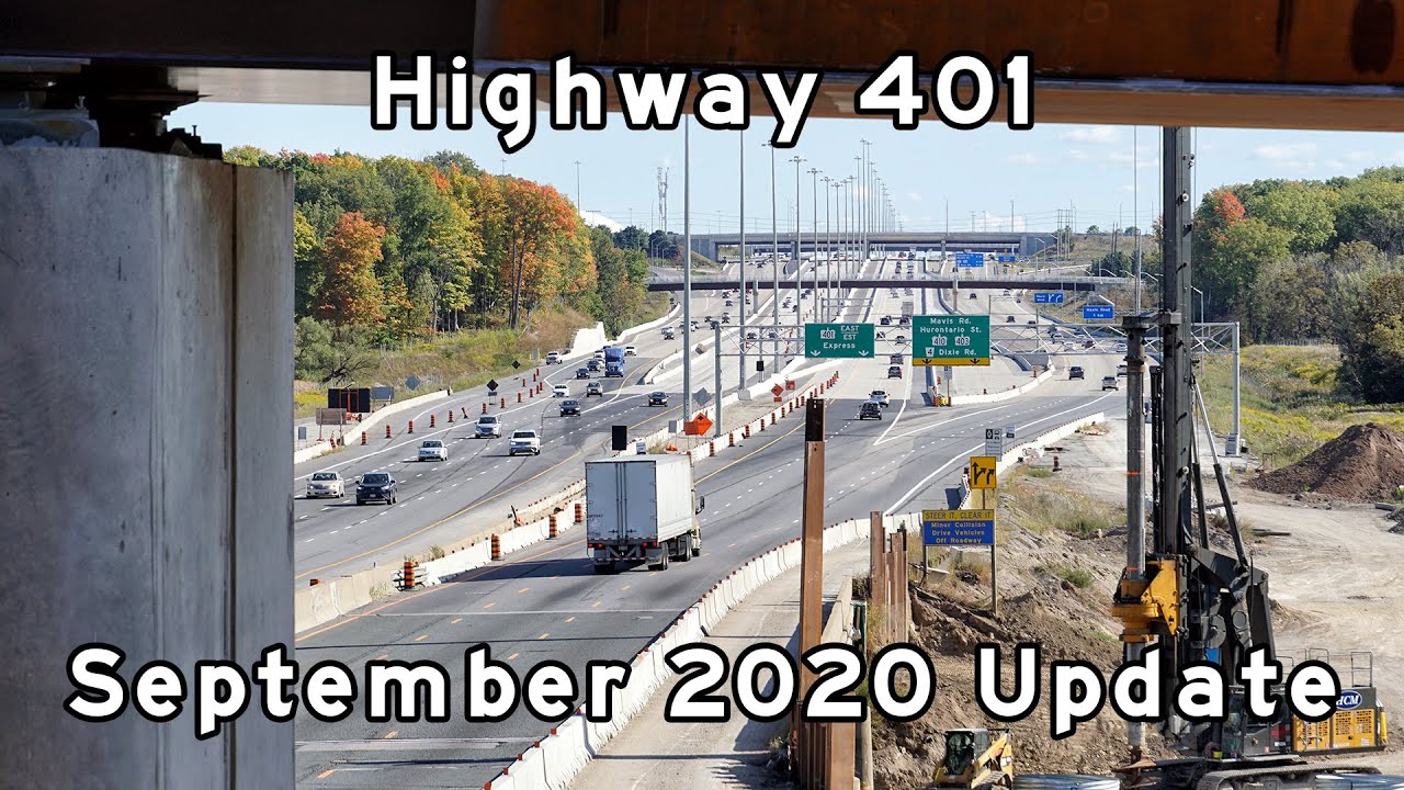 Highway 401 - Milton to Mississauga September 2020 - Toronto Freeways ...