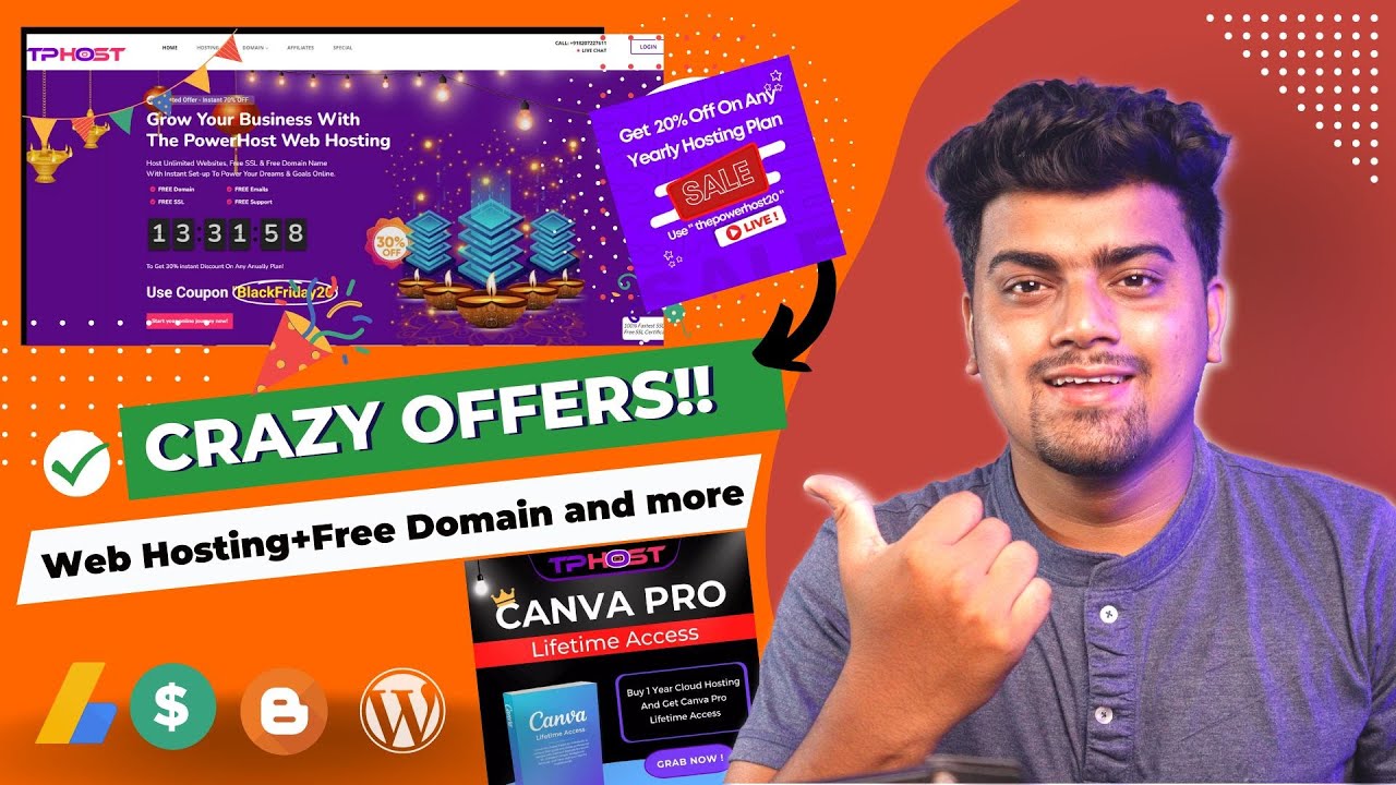 😱Loot Offer- Web Hosting at Cheap Price | Free Domain + 20% OFF Free SSL | Best Web Hosting ...