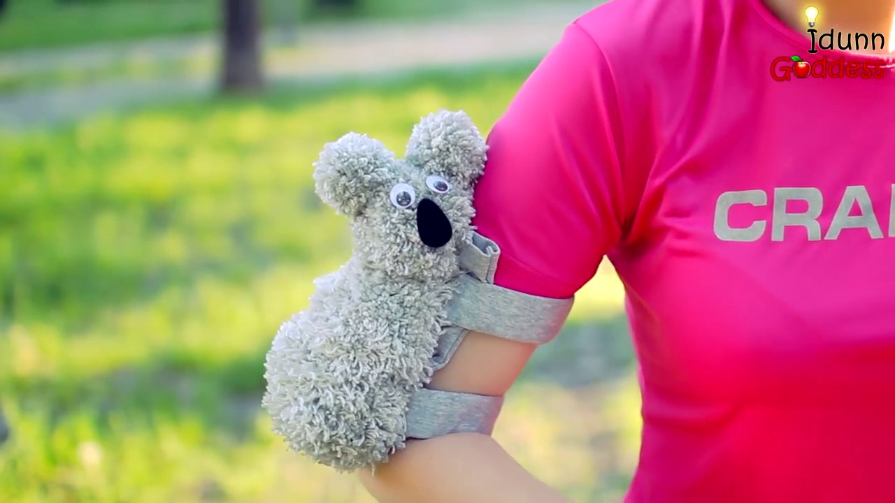 How to make a koala phone holder-so useful while doing sports ;) - YouTube