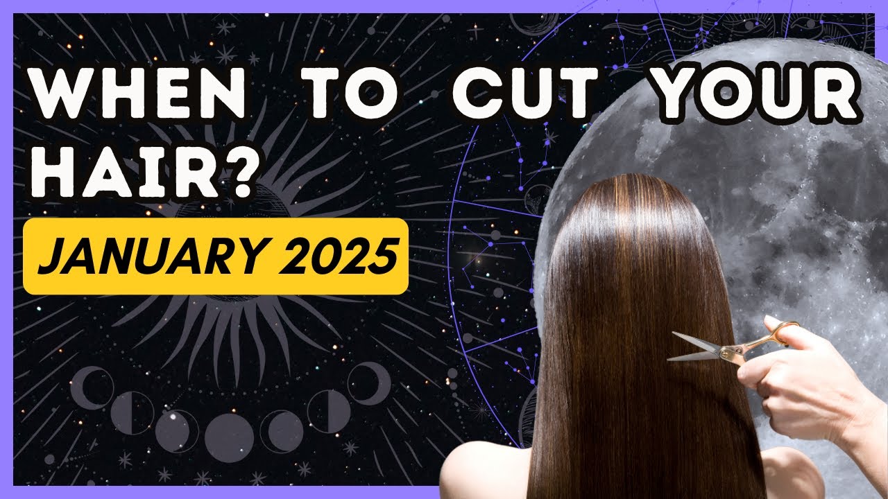 Moon days to cut hair JANUARY 2025 🌕 ️ Cut your hair according to the ...