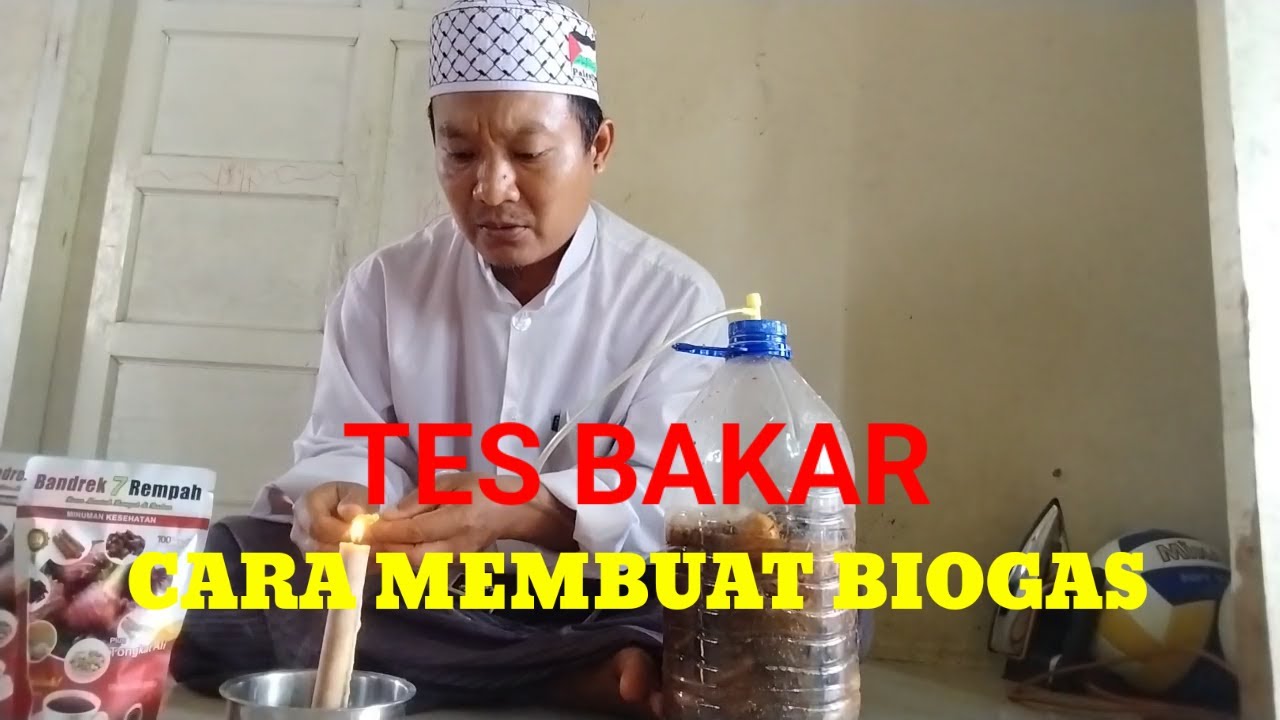 CARA MEMBUAT BIOGAS DARI SAMPAH ORGANIK 2 DIBAKAR - YouTube