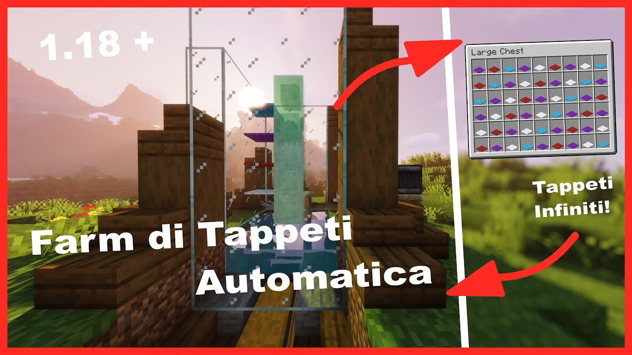 Come Costruire una Farm di Tappeti Automatica - Minecraft Tutorial 1.18 ...
