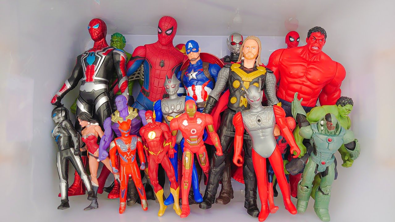 Spider-man, Hulk, Avengers Toys, Captain Amerika vs Thor , Ironman Vs ...