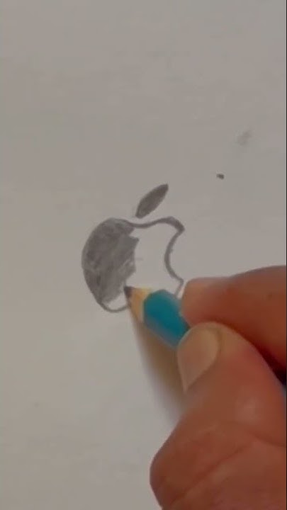 How to draw apple logo #shorts #iphonelogo - YouTube