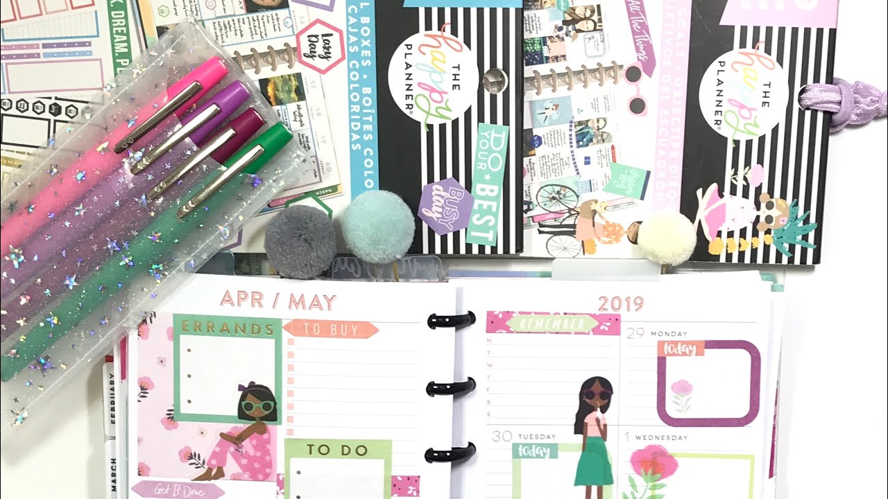 Mini Happy Planner Plan With Me- Dashboard Layout April 29- May 5, 2019 ...