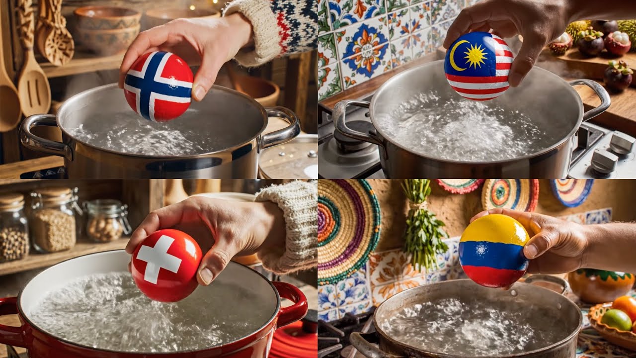 Which Country Flag Ball Would You Like to Cook? 🌎🍽️Pt. 3 - YouTube