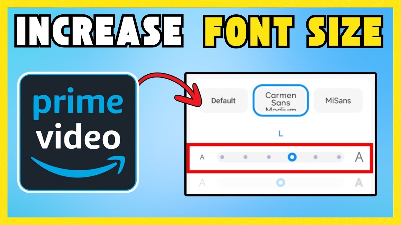 How To Increase Font Size On Amazon Prime Video - NEW UPDATE! - YouTube