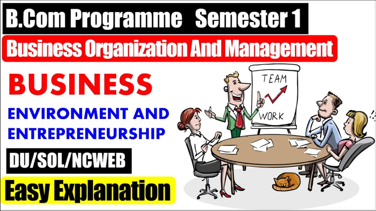B.com Programme Business Unit 2 Business environment and ...