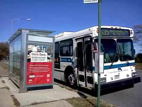 Q35 bus at Floyd Bennett Field Entrance - YouTube