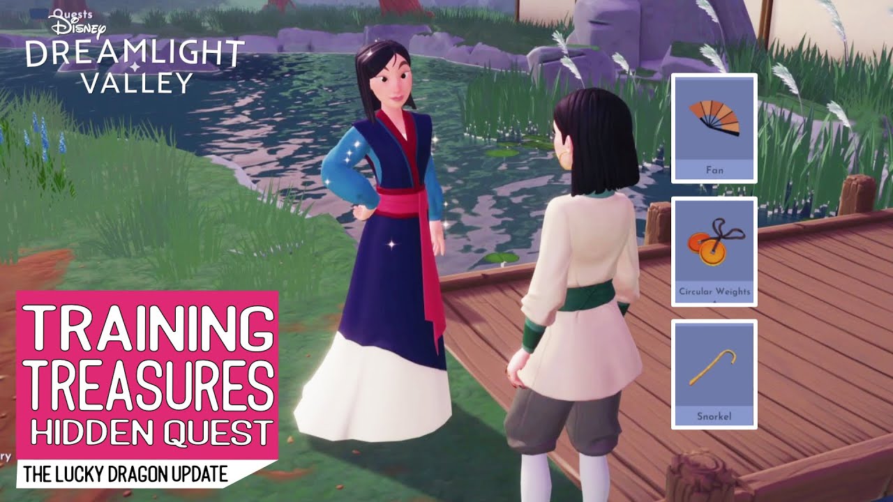 Disney Dreamlight Valley - Training Treasures - Hidden Quest - YouTube