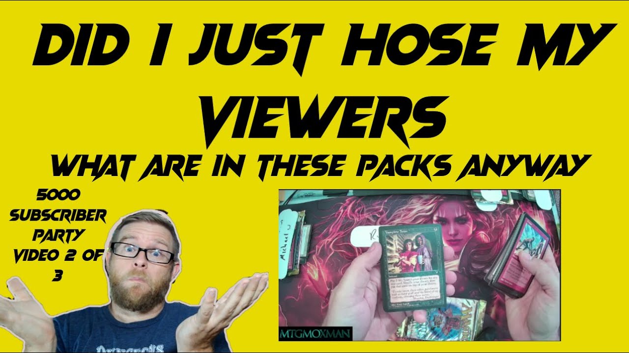 MTG Mass Pack openings For 5K Party Enjoy - YouTube