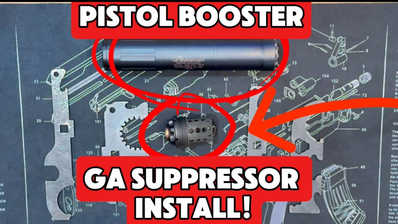 Pistol Booster Install on Griffin Armament Suppressor!! - YouTube