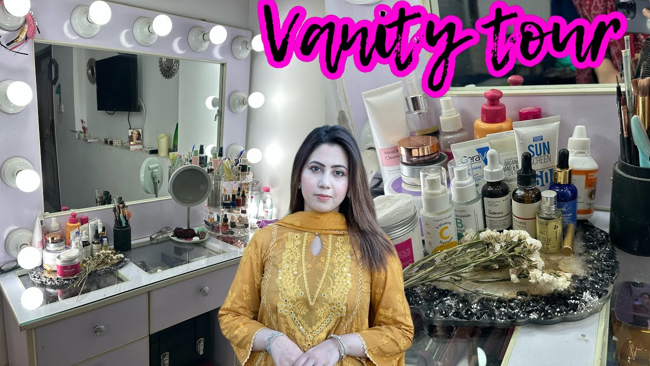 My vanity tour | makeup collection - YouTube