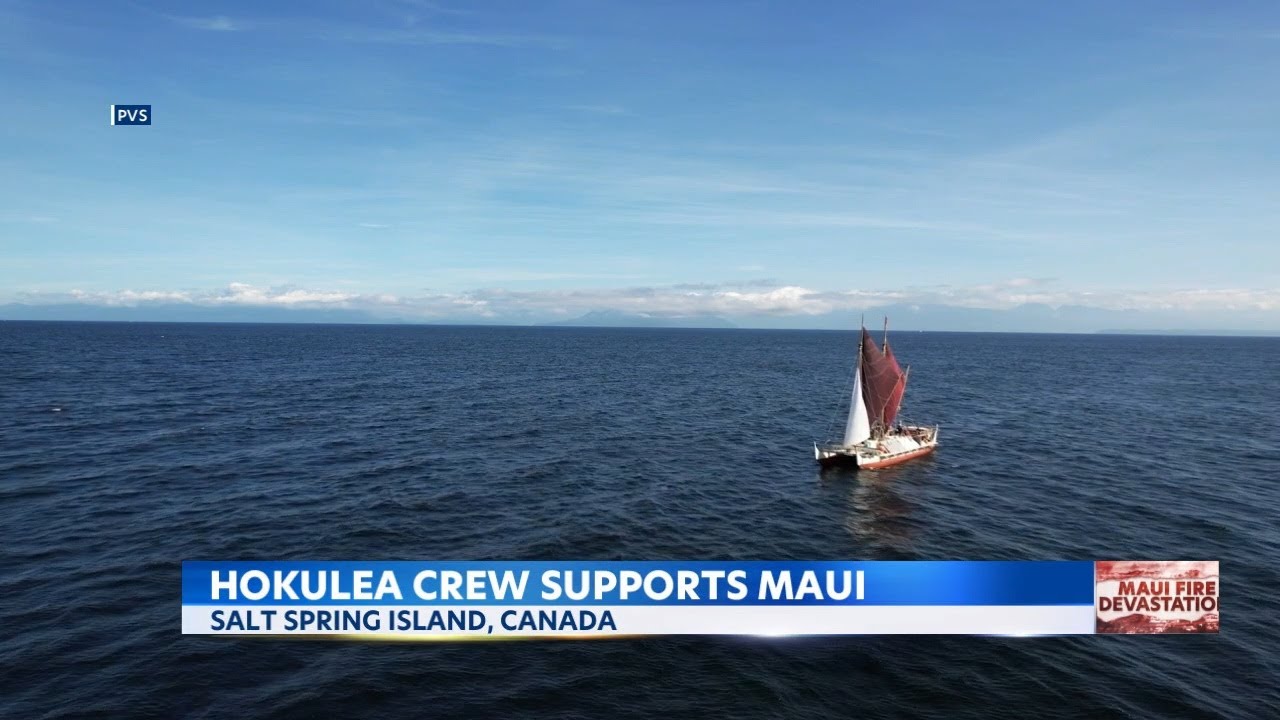 Hokulea crew sends back message of support, hope - YouTube
