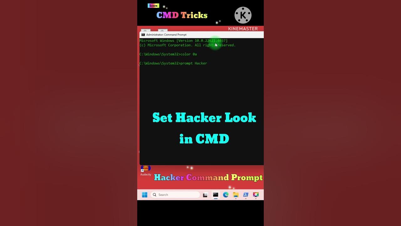 Windows Command Line Prank | CMD Hacks and Tricks to Look Like a Hacker #prank #shortclip # ...