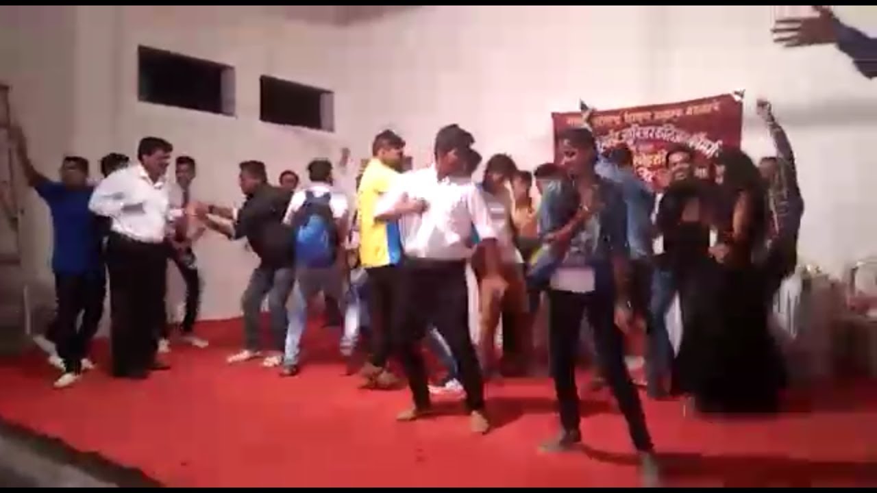 Night college dance party with girls Mumbai Center college - YouTube