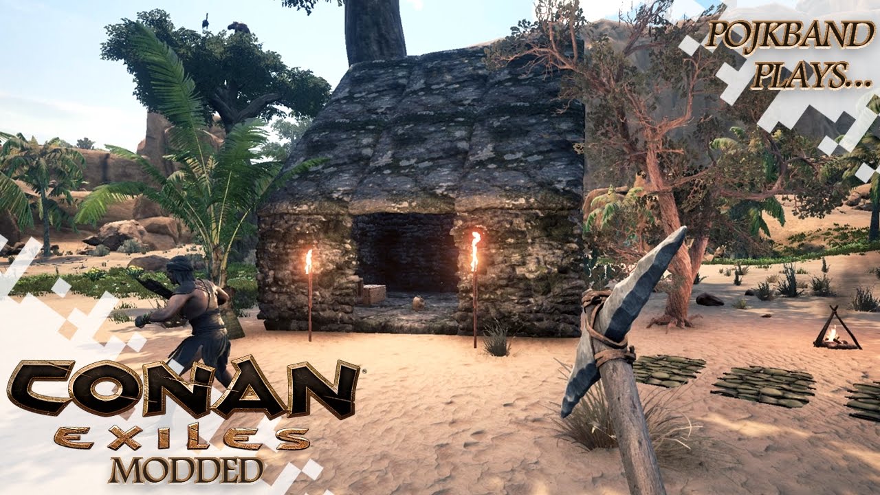 CONAN EXILES: MODDED - Starter House! - EP02 (Gameplay feat. Pojkband ...