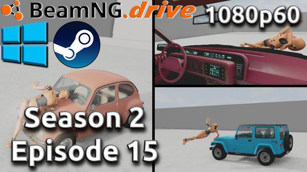 Let's Play BeamNG.drive (PC) [1080p60] | S2E15: Ragdoll Impacts - YouTube