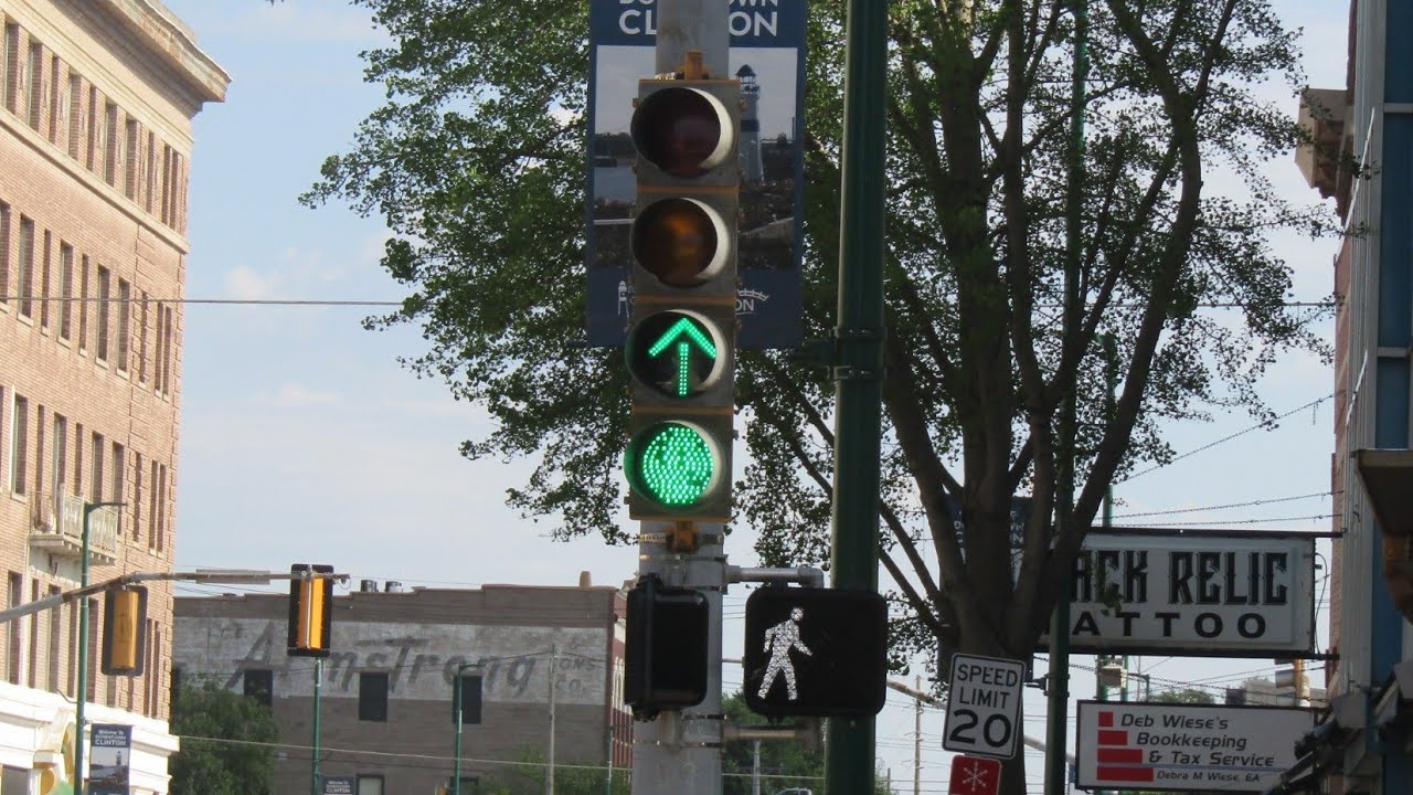 Eagle Flat-back 4-section Traffic Light and a McCain Pedestrian Signal ...