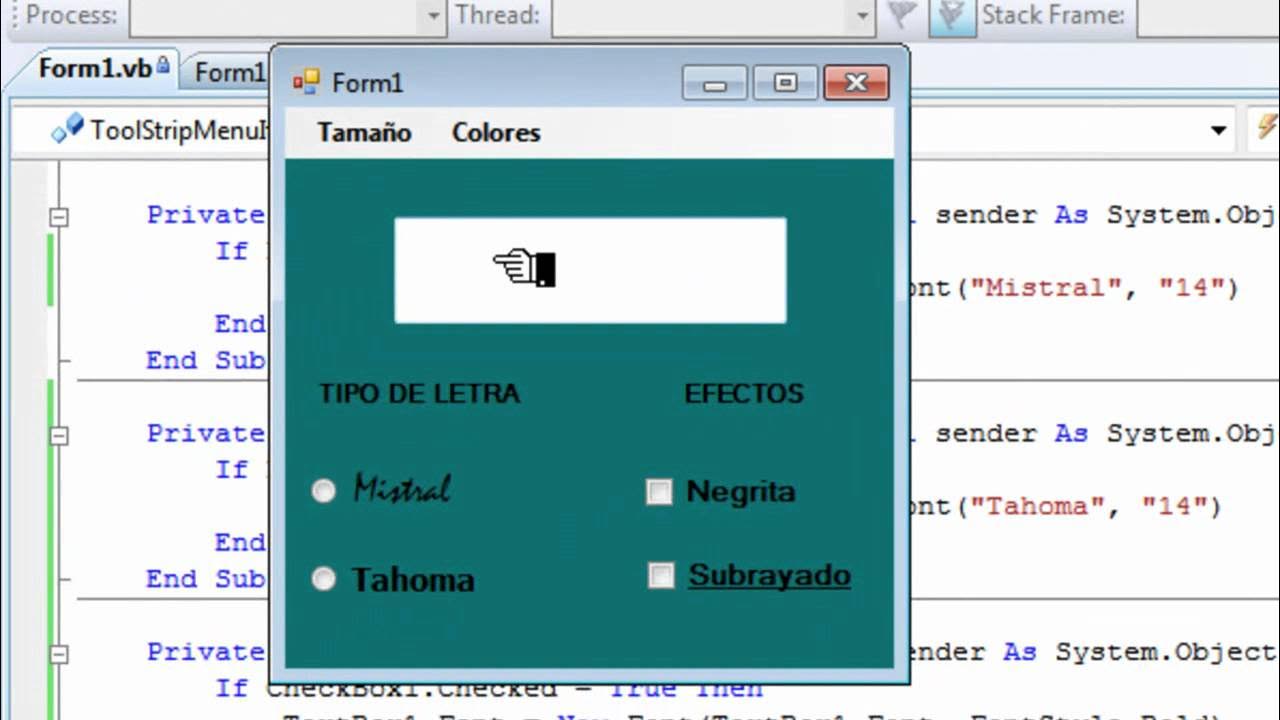 Tutorial RadioButton, CheckBox, MenuStrip en Visual Basic 2008.mp4 ...