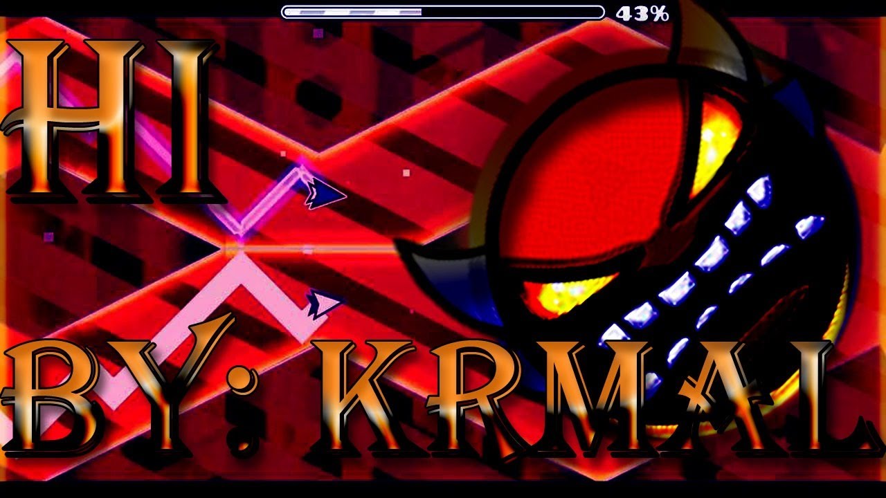 Geometry Dash: 'Hi' by KrmaL (Go @ 50%) - YouTube