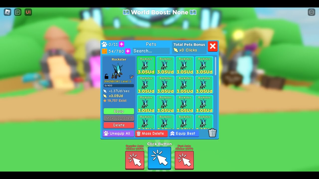 GRATIS, 54 RB ROCKSTER, Clicker Simulator. - YouTube