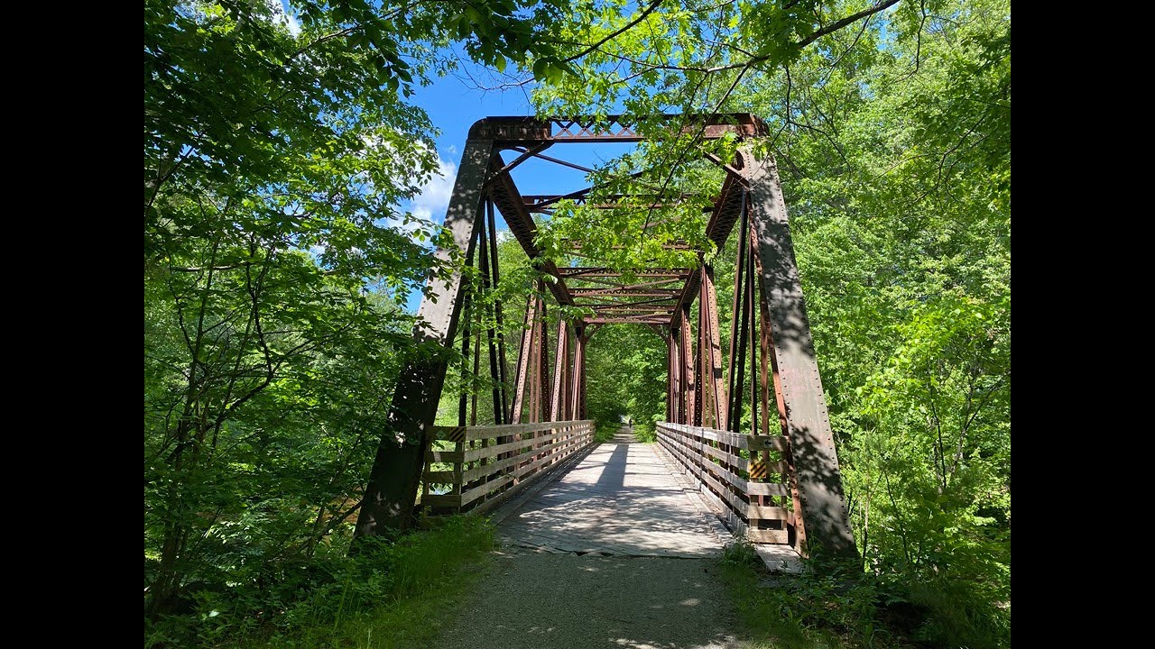 Northern Rail Trail ~ Franklin, NH - Danbury NH Bike Ride - YouTube