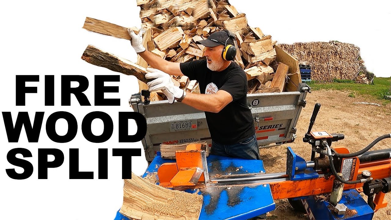 Firewood Yard Splitting a load of FIREWOOD! - YouTube