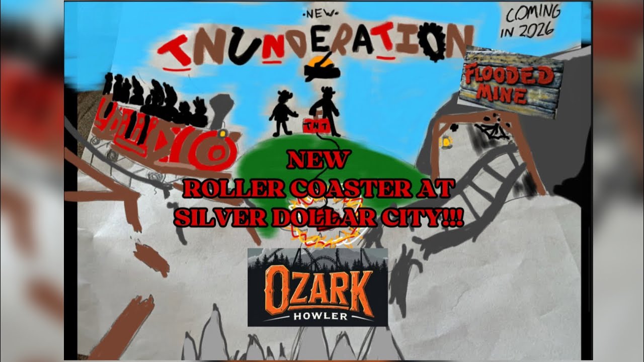 New Roller Coaster at Silver Dollar City | New Thunderation (Official ...