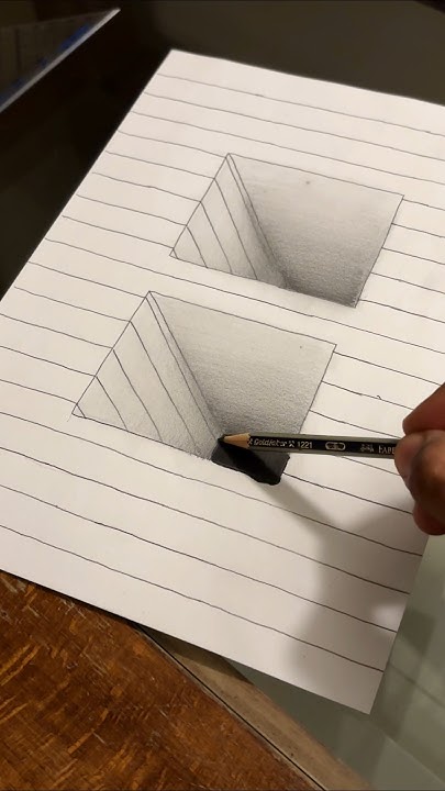 Optical illusion drawing tutorial #drawing - YouTube
