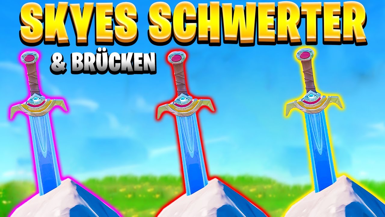 SKYES SCHWERT IM STEIN & Helikopter Brücken | Fortnite Skye Ghost ...