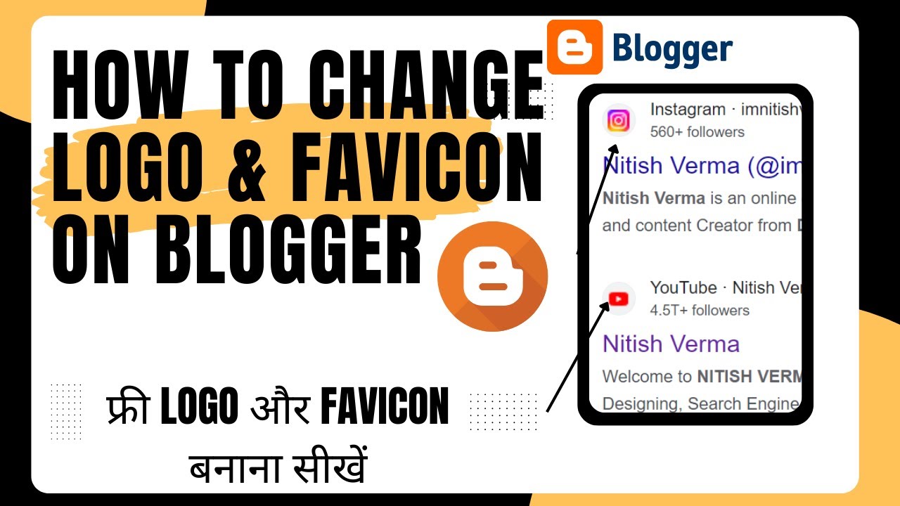 How To Change Logo & Favicon on Blogger | Generate Free Logo & Favicon ...