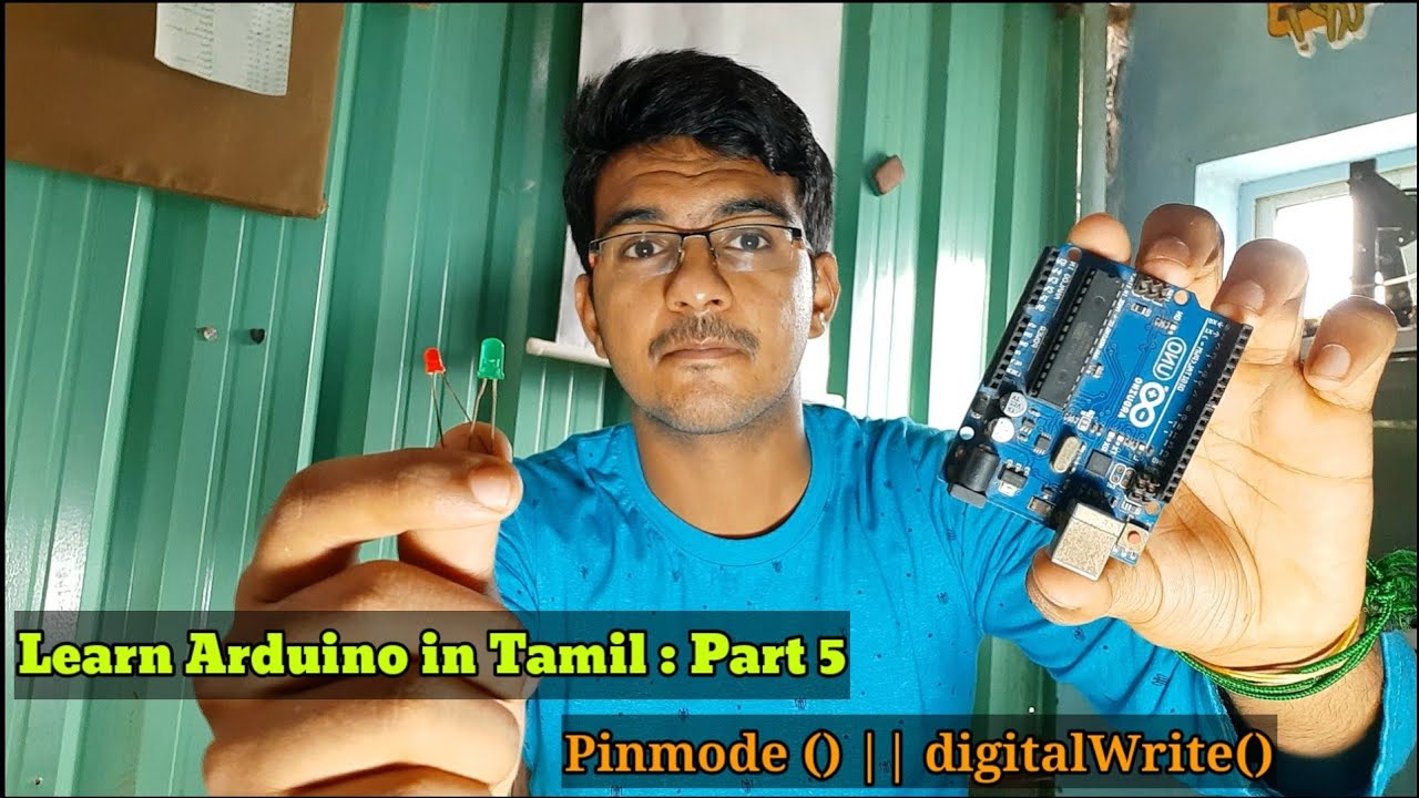 Learn To Use Pinmode⌨💻 Digitalwrite In Tamil Learn Arduino In Tamil Part 5 Youtube 5449