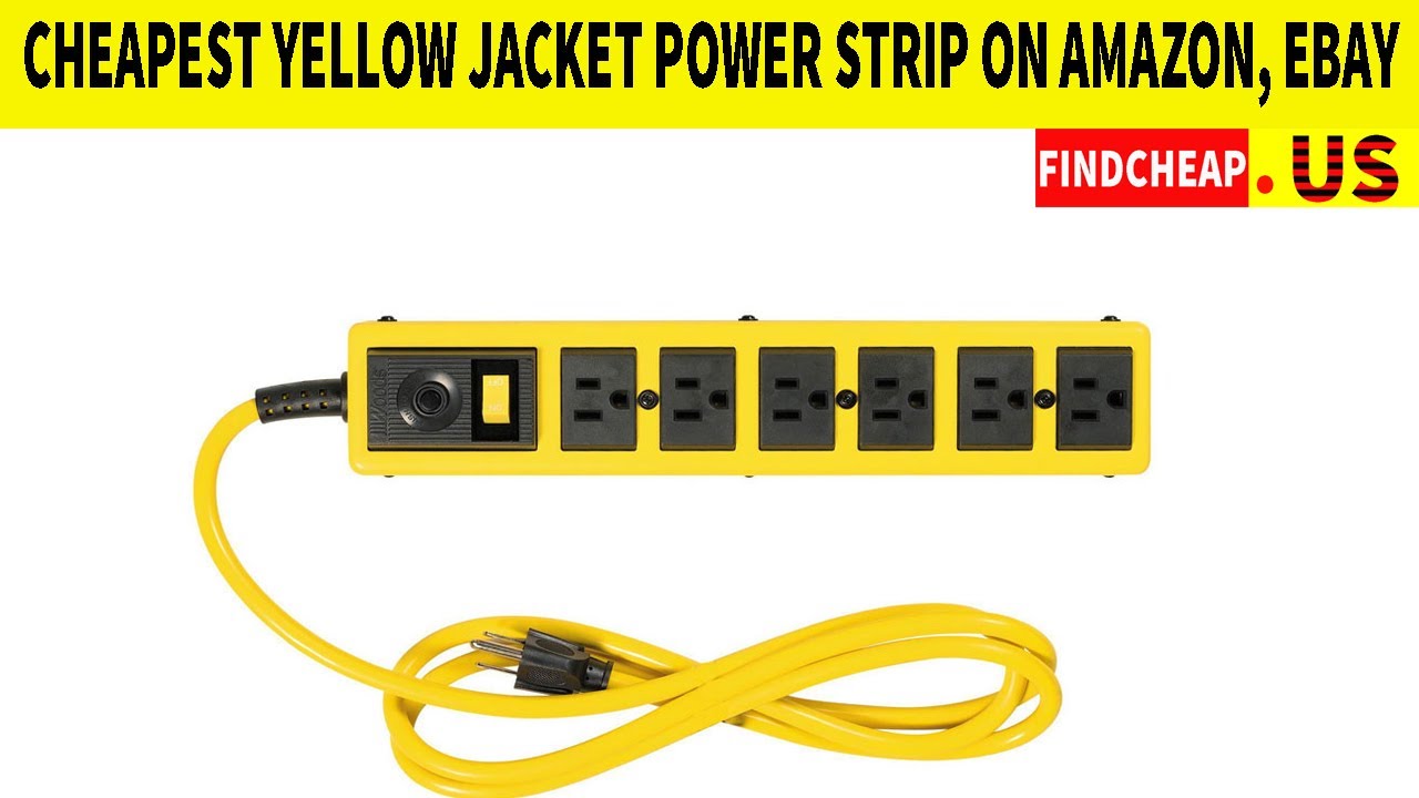 Cheapest Yellow Jacket 5139N Metal Power Strip with 6 Outlets and 6 ...