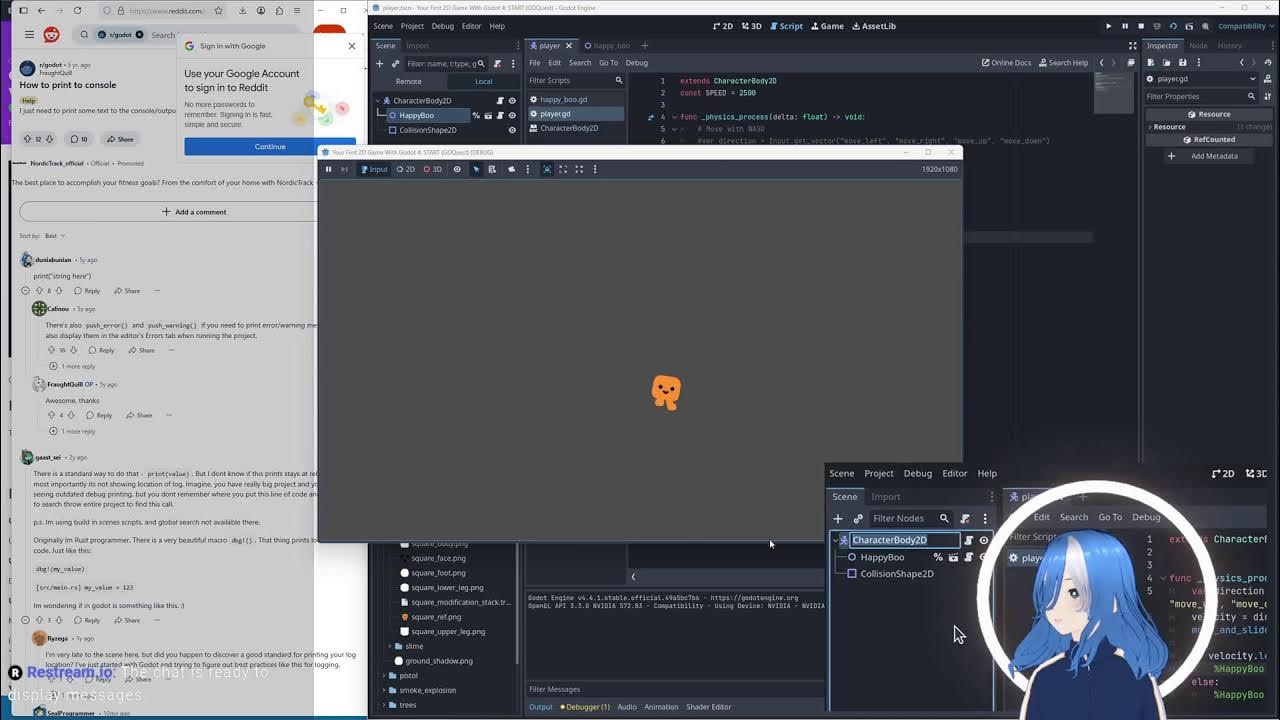 Learning Godot Day 1 - YouTube
