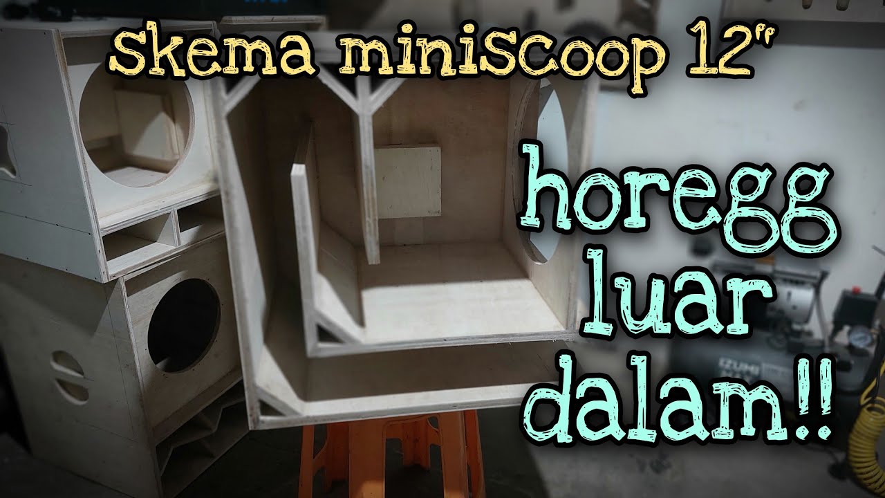 SKEMA BOX MINISCOOP 12 INCH CUSTOM MINIATUR / RUMAHAN - YouTube