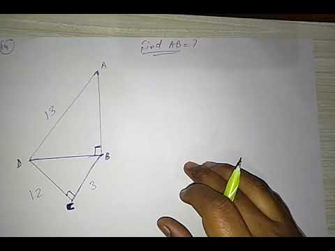 ICSE CLASS IX PYTHAGORAS THEOREM QUESTION 14 - YouTube