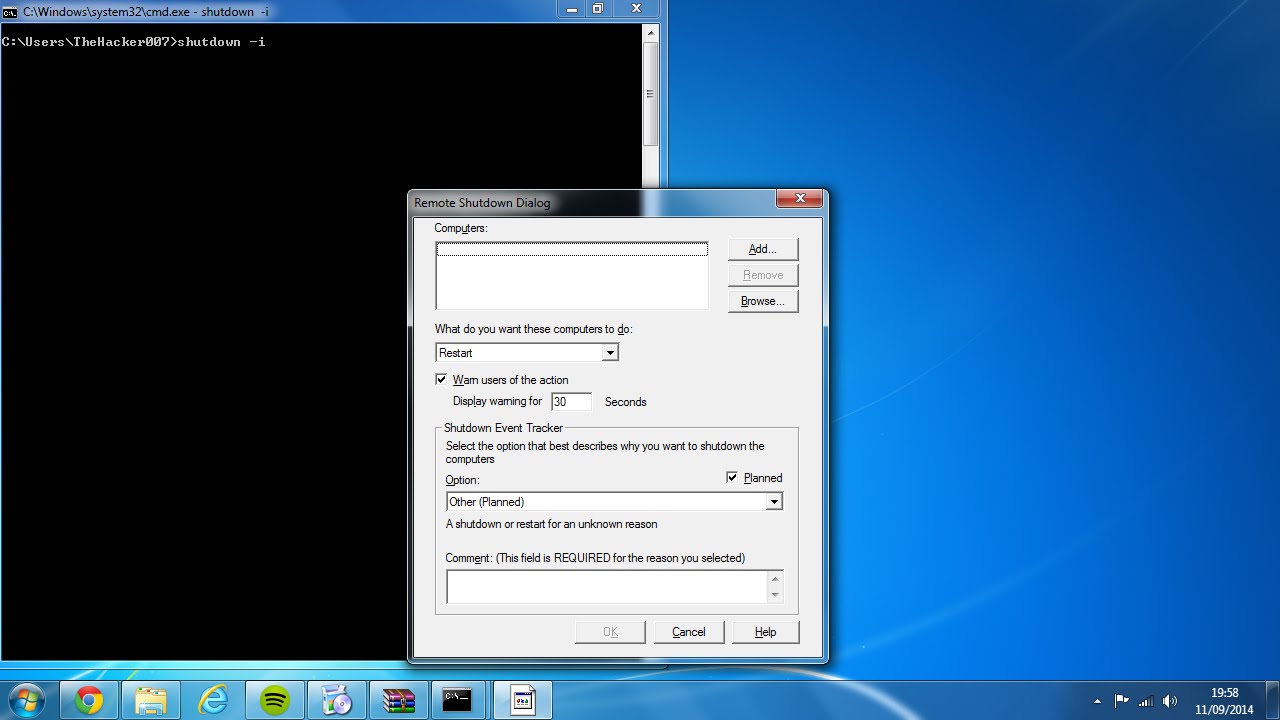 How To Shutdown Someones Pc Using Cmd Youtube