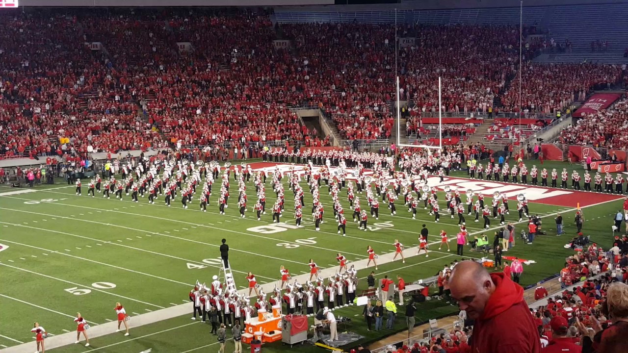 The Wisconsin Badger Marching Band pregame performance - YouTube
