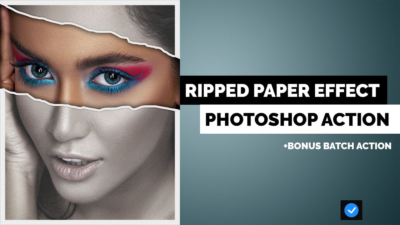 Ripped Paper Effect Photoshop Action - YouTube