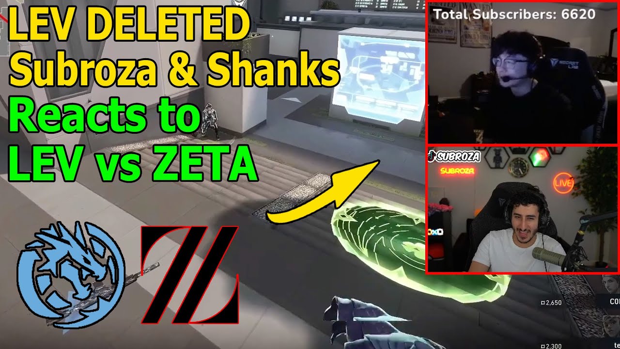 LEVIATÁN Deleted - Shanks & Subroza Reacts To LEV vs ZETA - YouTube