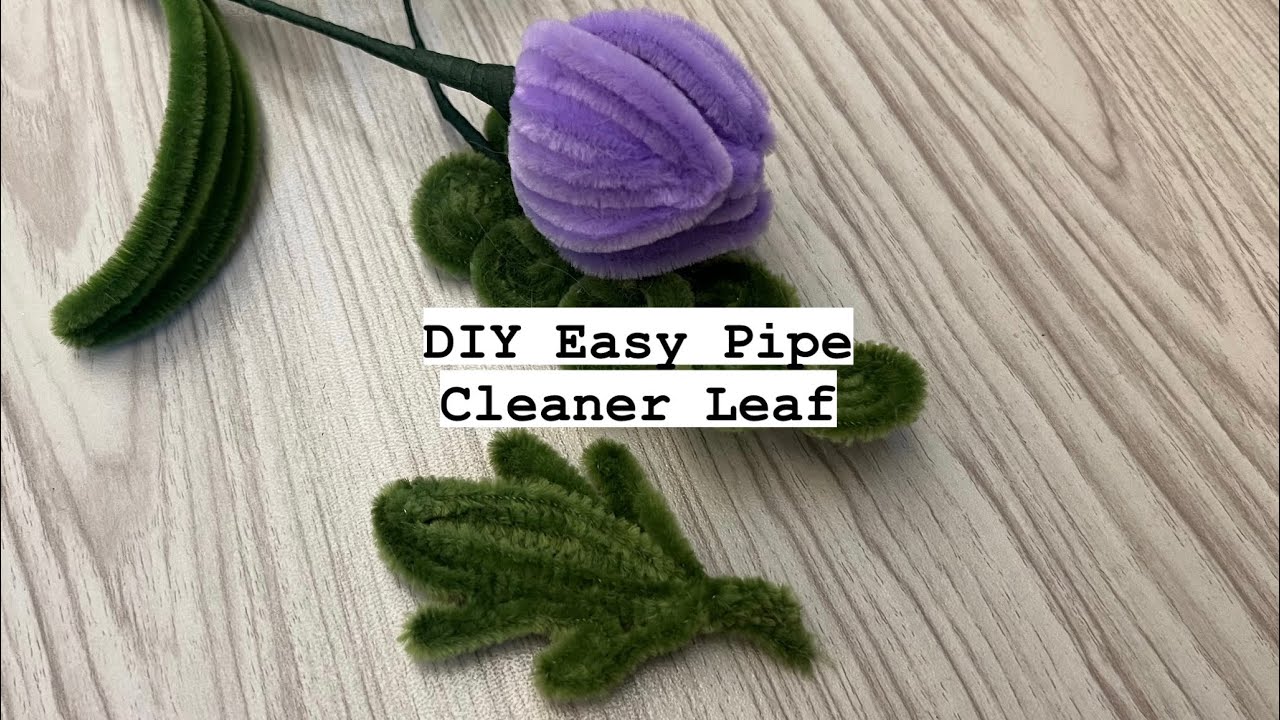 DIY Easy Pipe Cleaner Leaf - YouTube