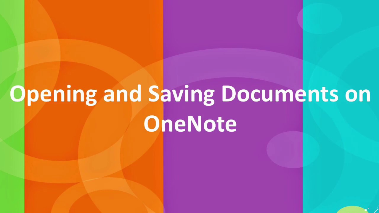 Opening and saving files in OneNote - YouTube