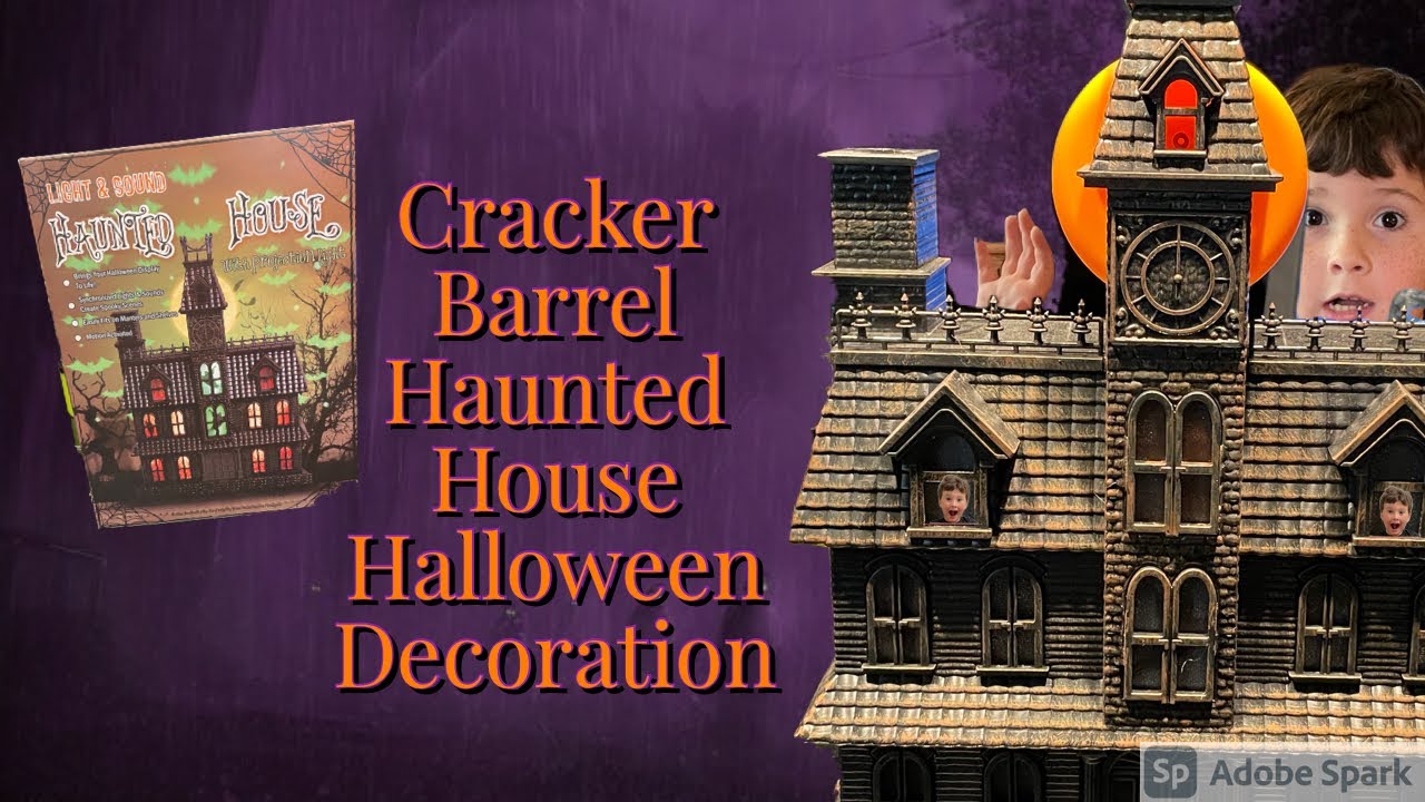 Halloween 2021 Cracker Barrel Haunted House Decoration Unboxing ...