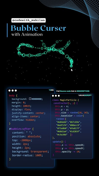 Bubble Curser Pure CSS.. ️ | #codewith_muhilan #css #coding - YouTube